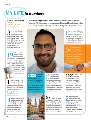 My life in numbers - CA Magazine October 2023