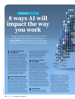8 ways AI will impact your work… - CA Magazine December 2023 –January 2024
